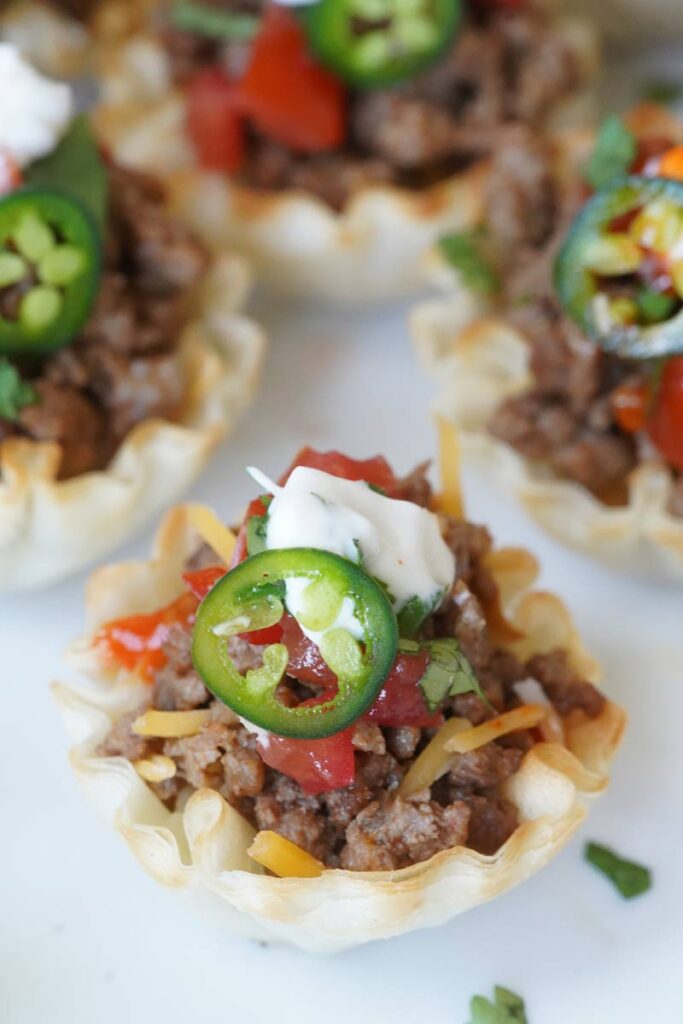 Mini Taco Cups Make Great Appetizers