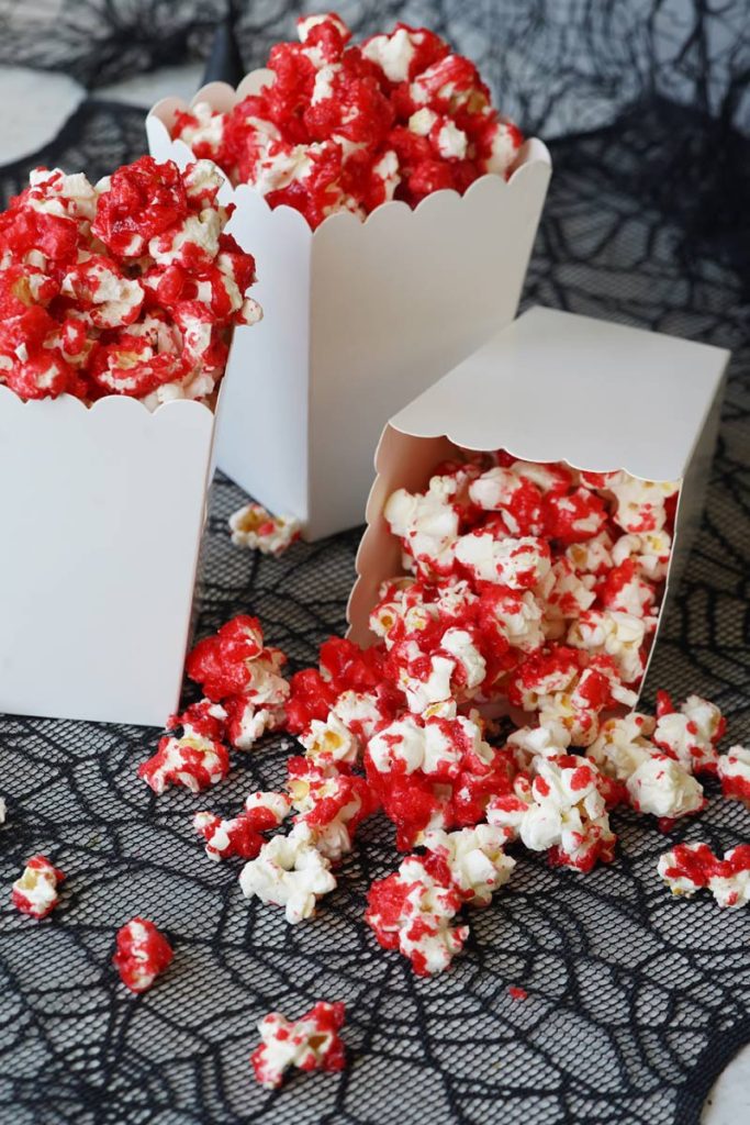 Blood Red Candy Popcorn: A Spooky Sweet Treat for Halloween