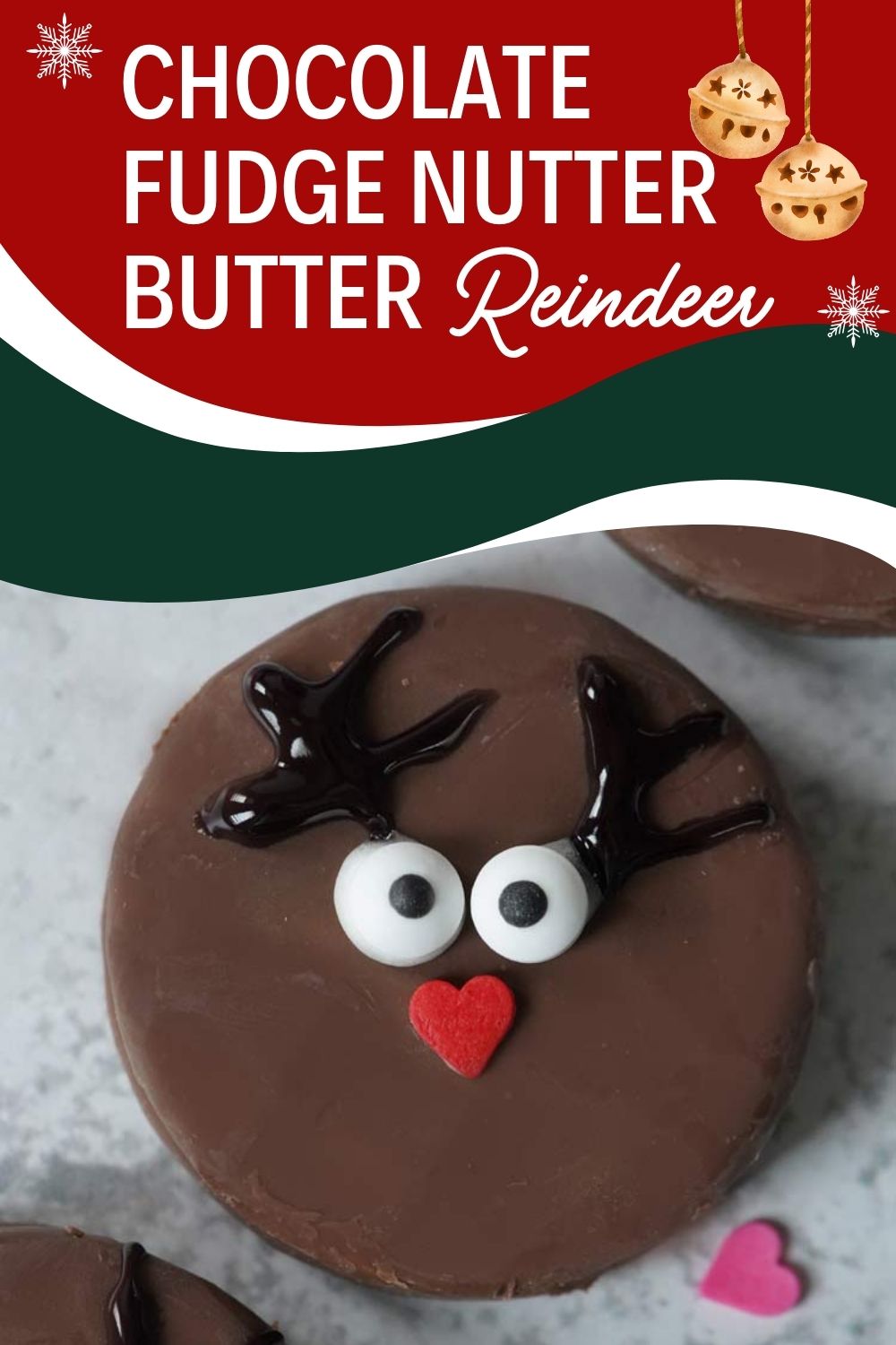 Chocolate Fudge Nutter Butter Reindeer